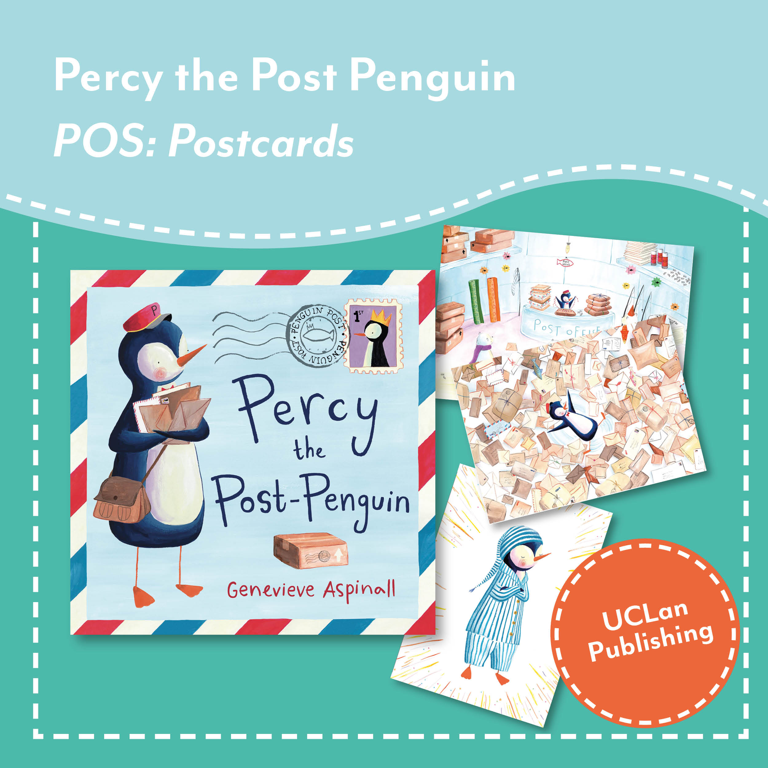 Percy the Post Penguin- Postcards – Bounce Sales & Marketing Ltd.