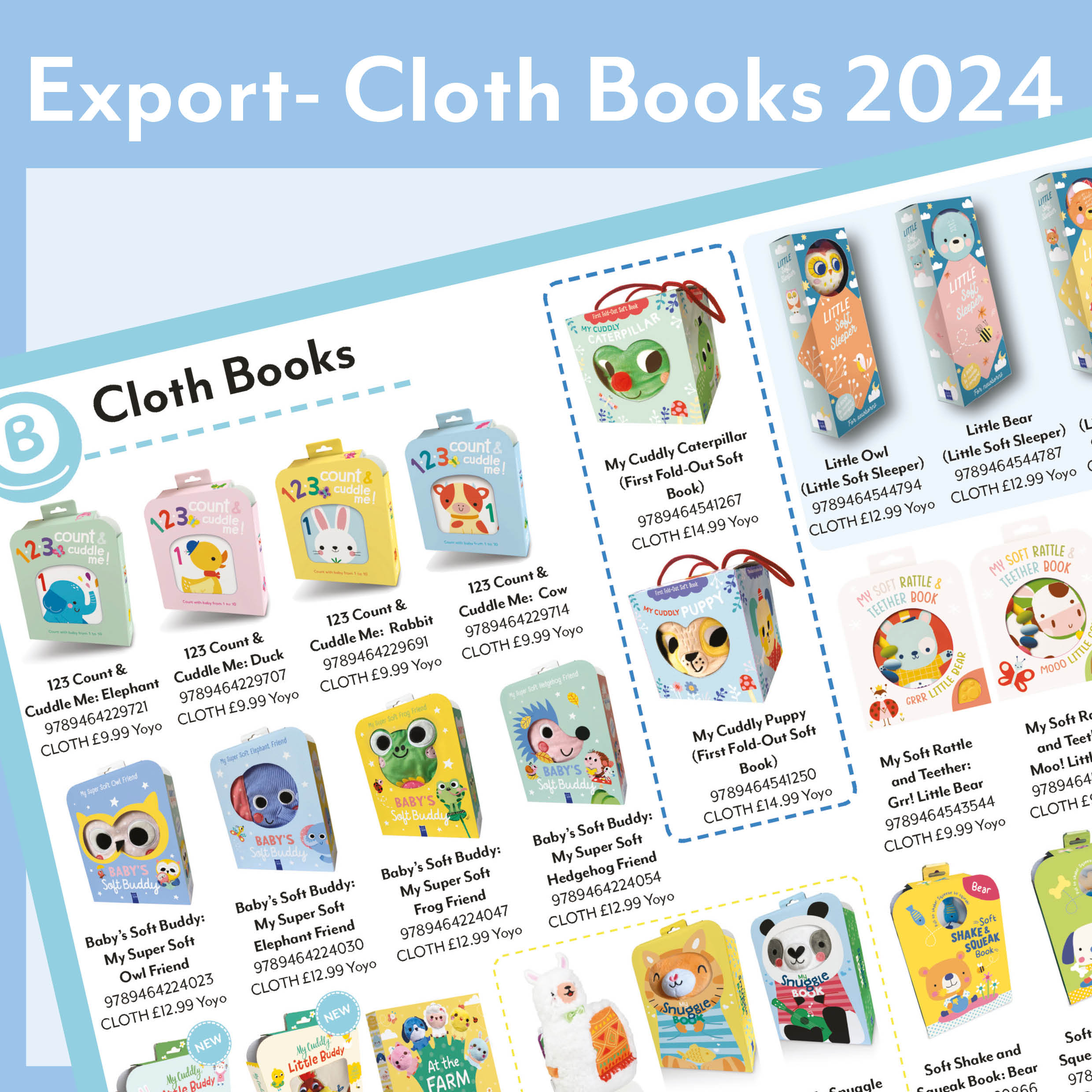EXPORT- Soft and Cloth Books – Bounce Sales & Marketing Ltd.